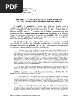 Affidavit of Consolidation of Ownership. | PDF | Affidavit | Private Law