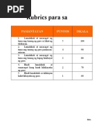 RUBRIKS para Sa Lahat NG GRoup Activities | PDF