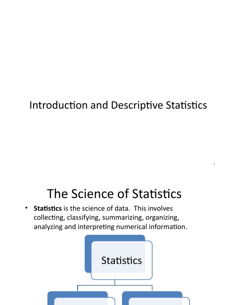 Descriptive Statistics | PDF | Statistics | Variance