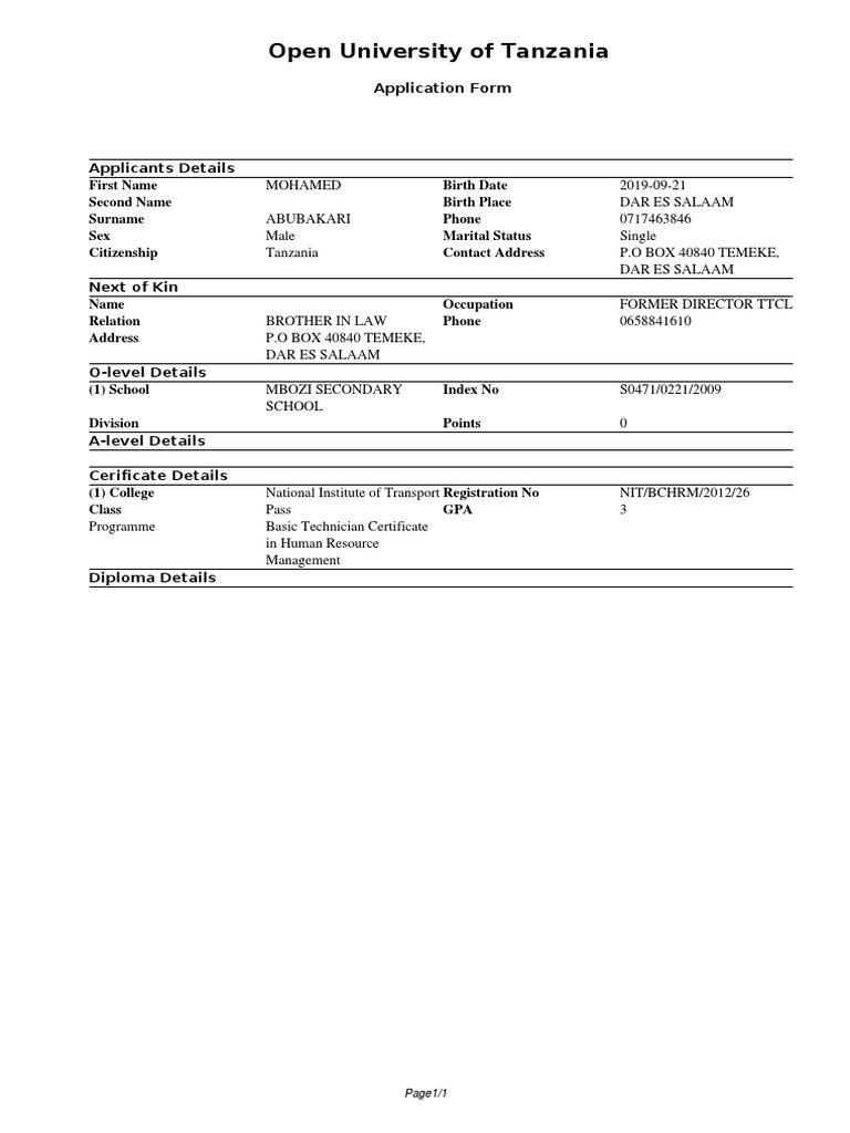 Applicant Preview | PDF