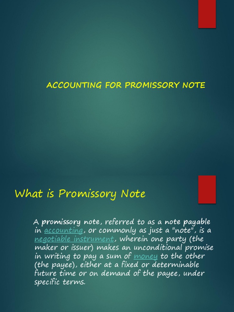 Accounting For Promissory Notes-WITH ANSWERS ON CLASSROOM EXERCISES PDF ...