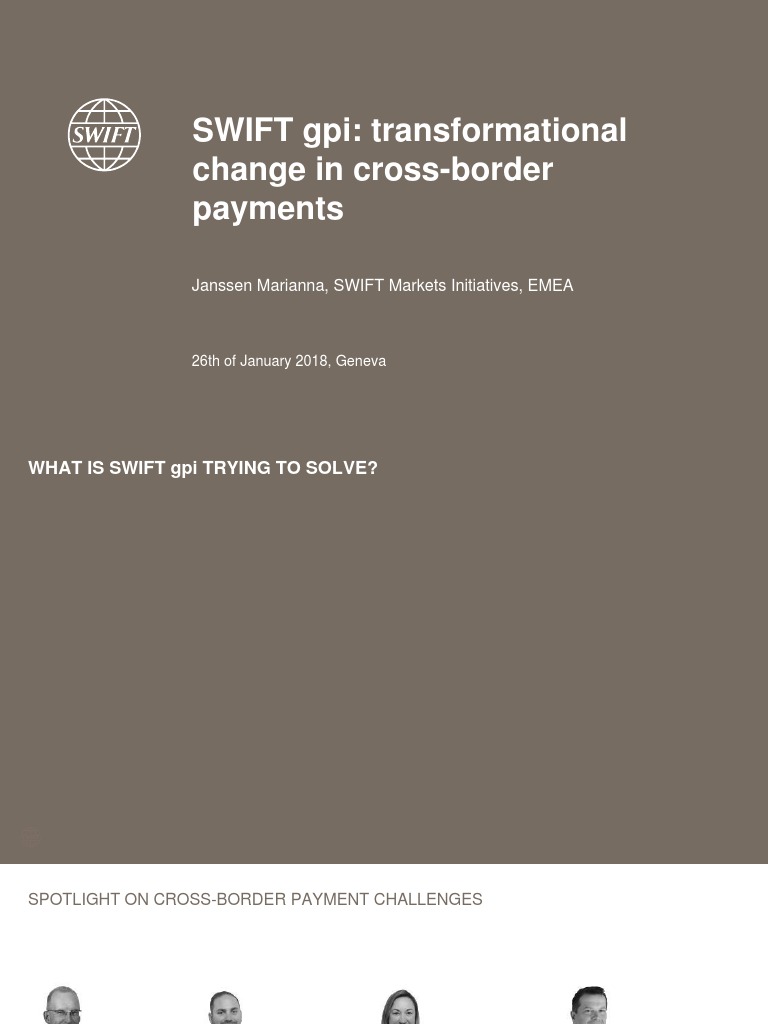 SWIFT-gpi Final JAnuary-2018 PDF | PDF | Financial Technology | Finance ...