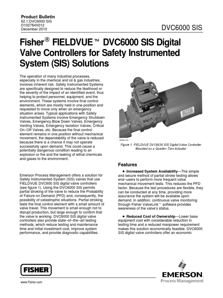 DVC6000 SIS Product Bulletin PDF | PDF | Valve | Actuator