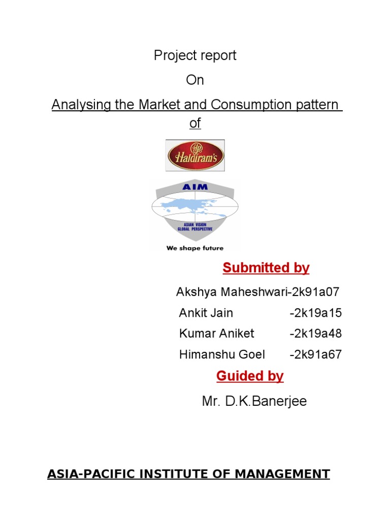 Project Report On BRM | Download Free PDF | Questionnaire | Data