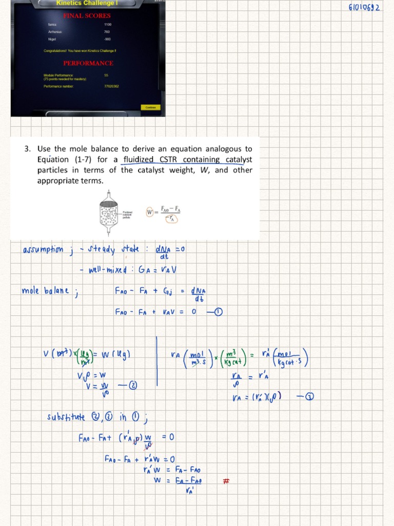 Homework Kinetic | PDF