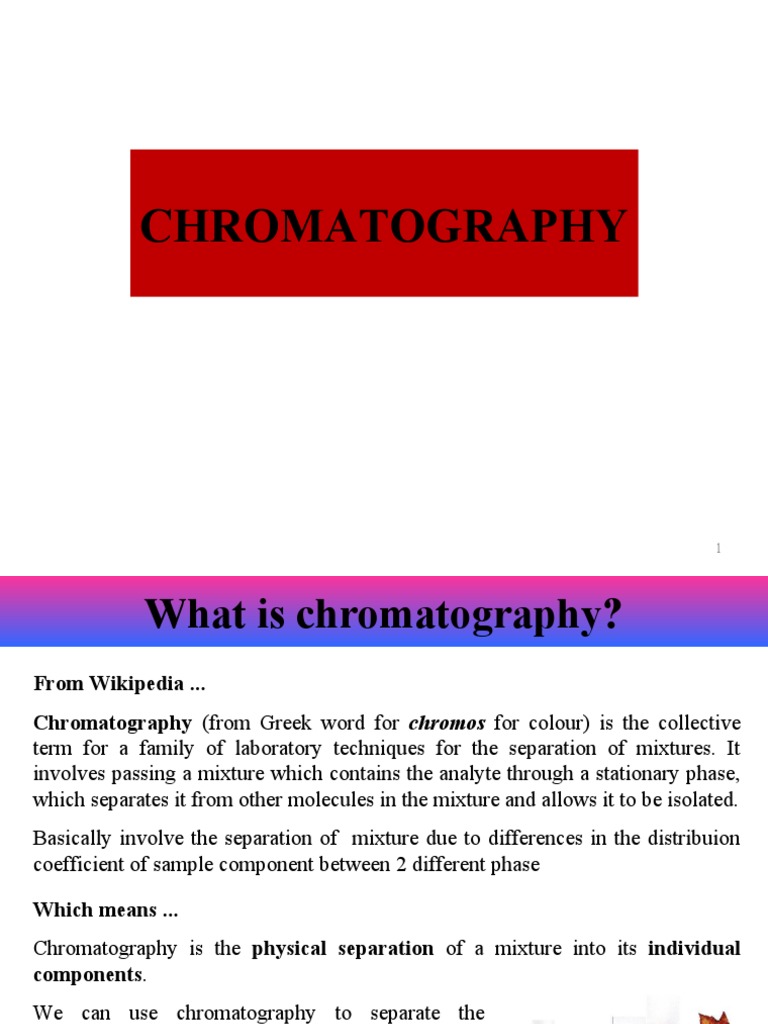 Kromatografi | PDF | Chromatography | Chemical Substances