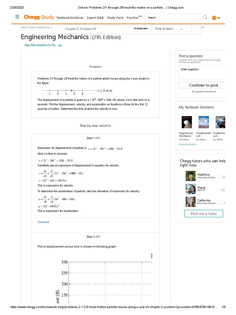 Chapter 2 2-001 (Basis) PDF | PDF | Velocity | Acceleration