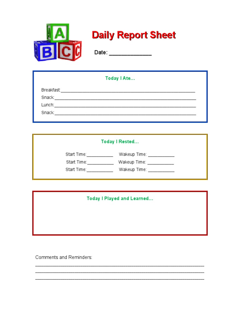 Child Report | PDF | Wellness