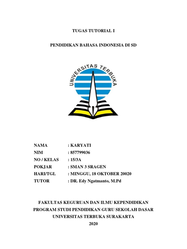 Karyati. 857799036. TT1. B.indo. 3a | PDF