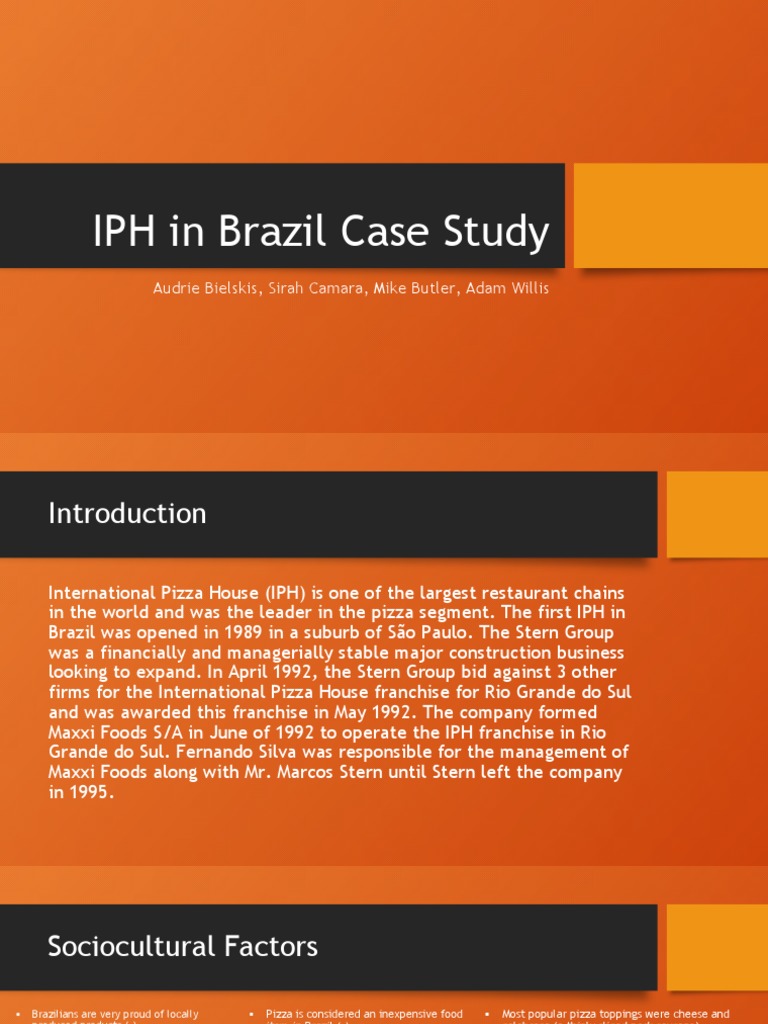 IPH in Brazil Case Study: Audrie Bielskis, Sirah Camara, Mike Butler ...