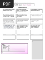 Gender Roles Questions Questionnaire | PDF | Gender Role | Woman