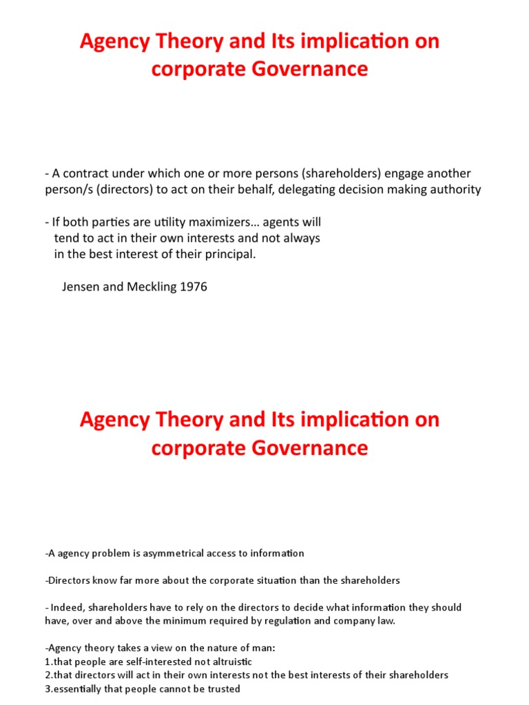 Introduction To Corporate Governance | PDF | Corporate Governance ...