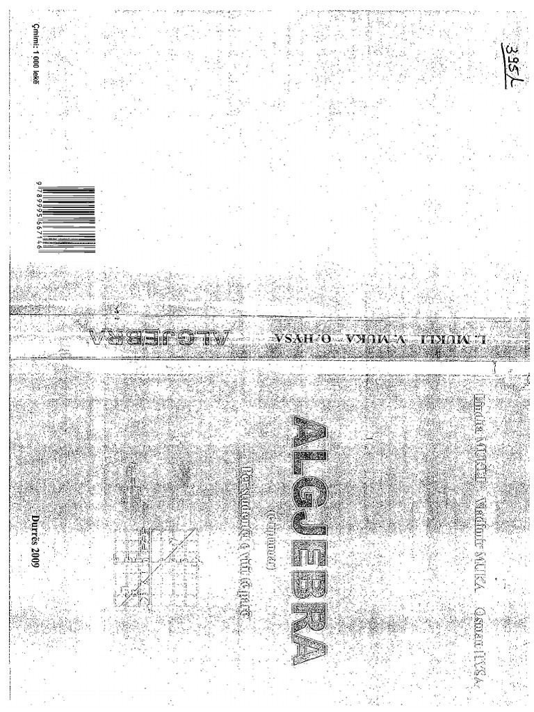 ALGJEBRA E Ripunuar Per Studentet e Vitit Te Pare PDF | PDF