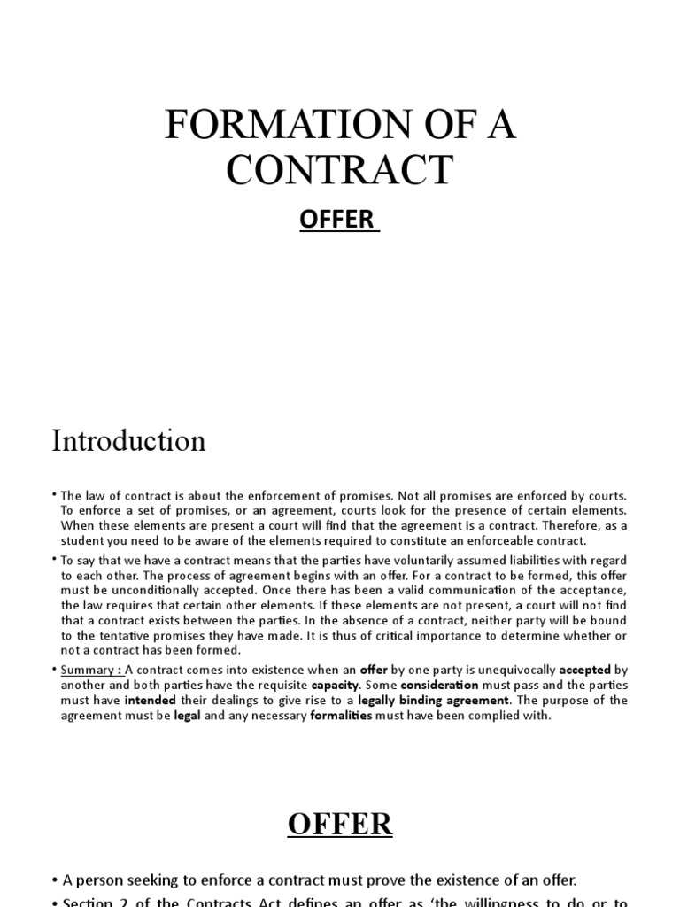 Understanding Contract Offers | PDF | Offer And Acceptance | Auction