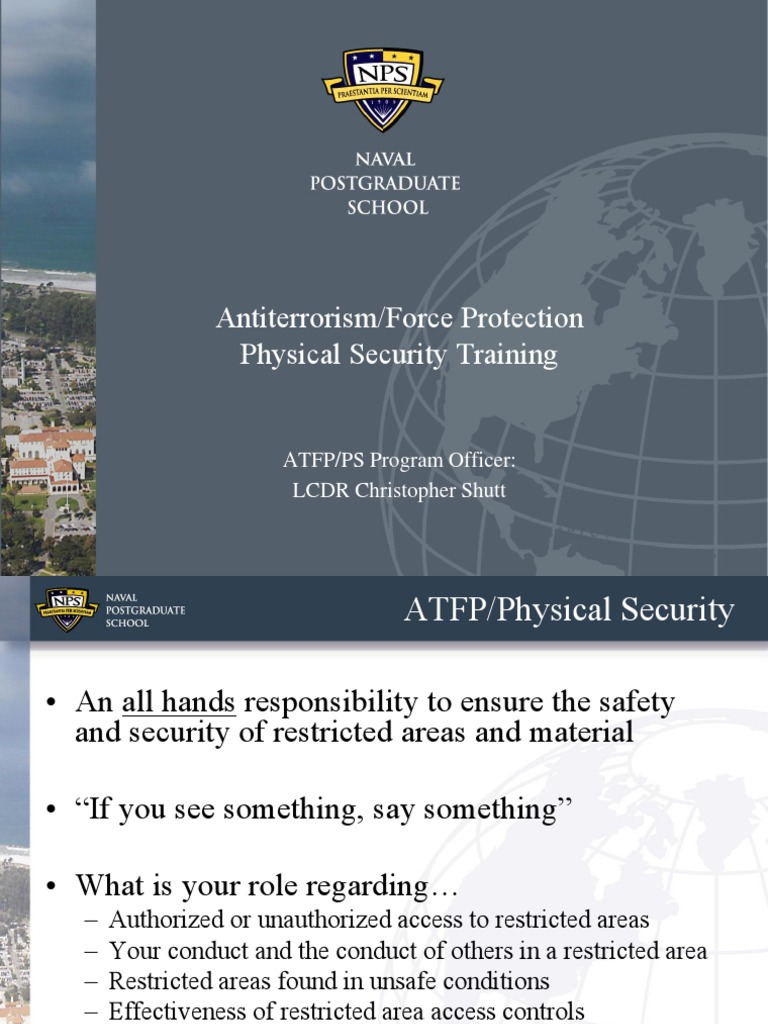 Antiterrorism/Force Protection Physical Security Training: ATFP/PS ...