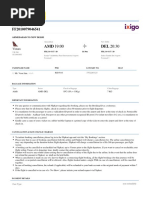 IndiGo Payment Receipt for Extra Baggage | PDF