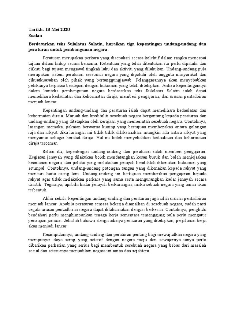 Undang-Undang Dan Peraturan | PDF