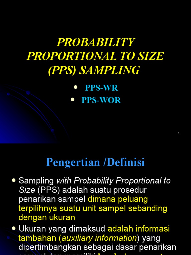 (PPS) Sampling | PDF
