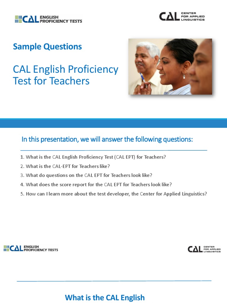 CAL EPT Teacher Sample Questions | PDF | Psychological Concepts ...