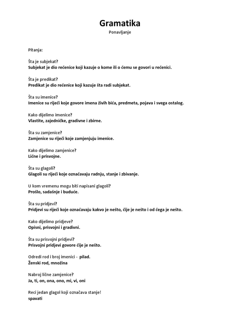 Gramatika | PDF