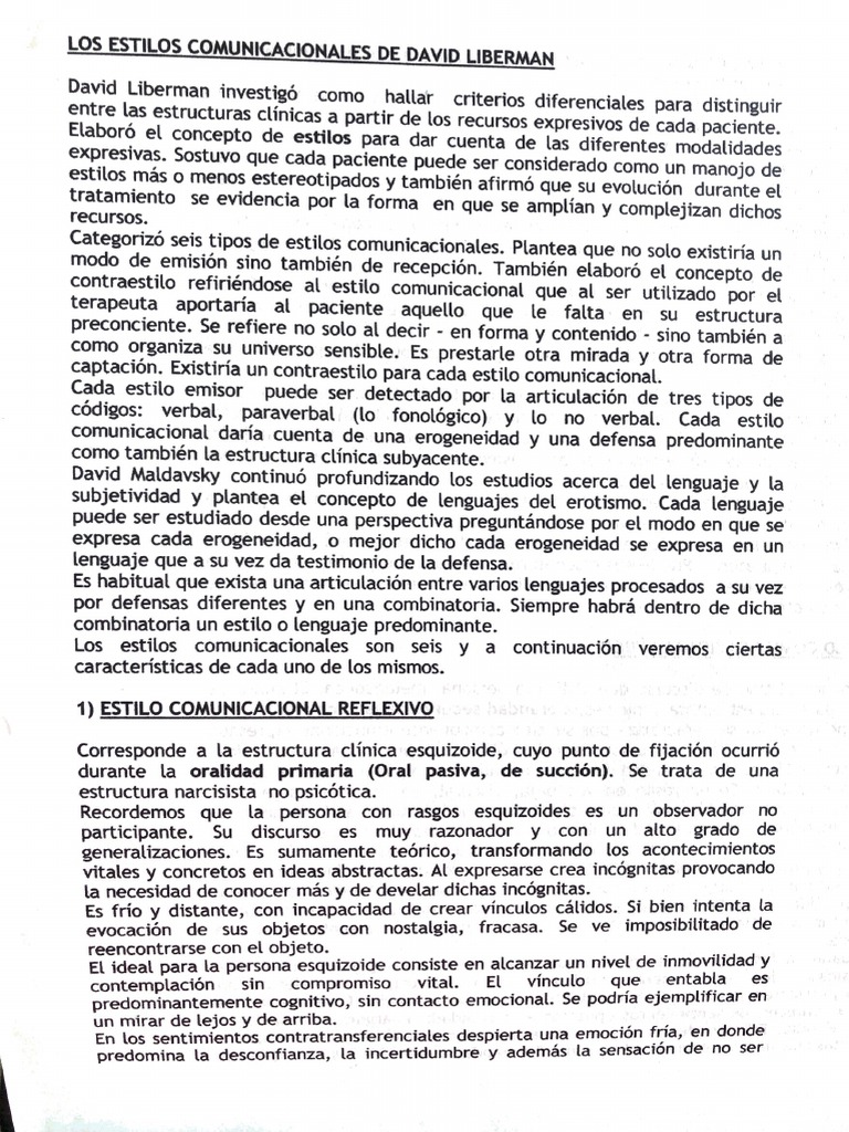 Estilos Comunicacionales PDF | PDF