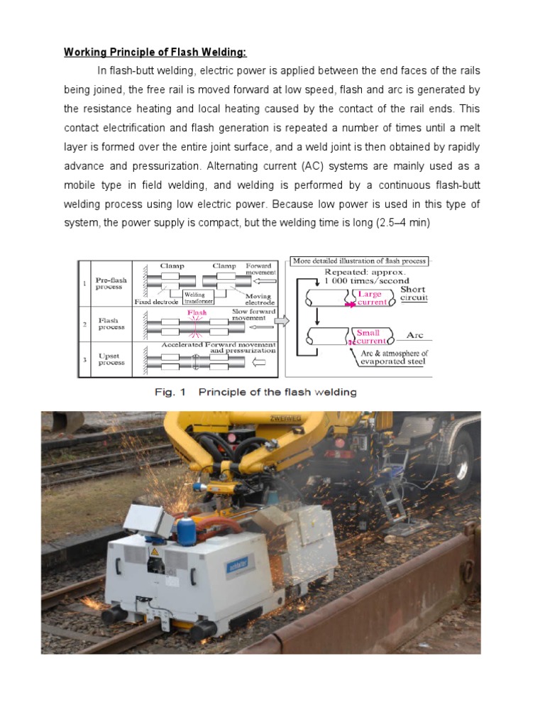 Flash Welding Process Overview | PDF | Welding | Construction