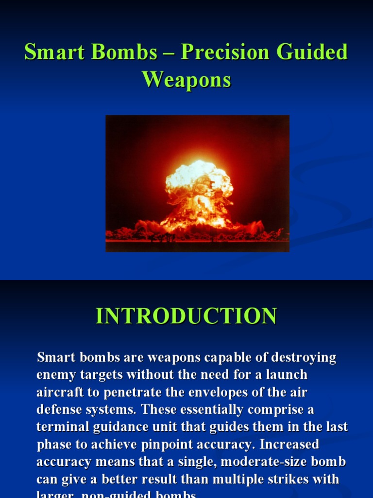 Smart Bombs - Precision Guided Weapons | PDF | Military Technology ...
