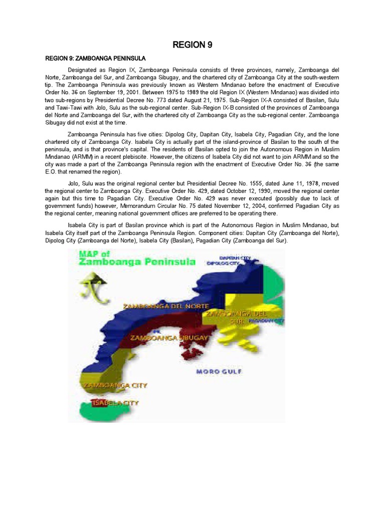 A Comprehensive Overview of the Zamboanga Peninsula Region in the ...