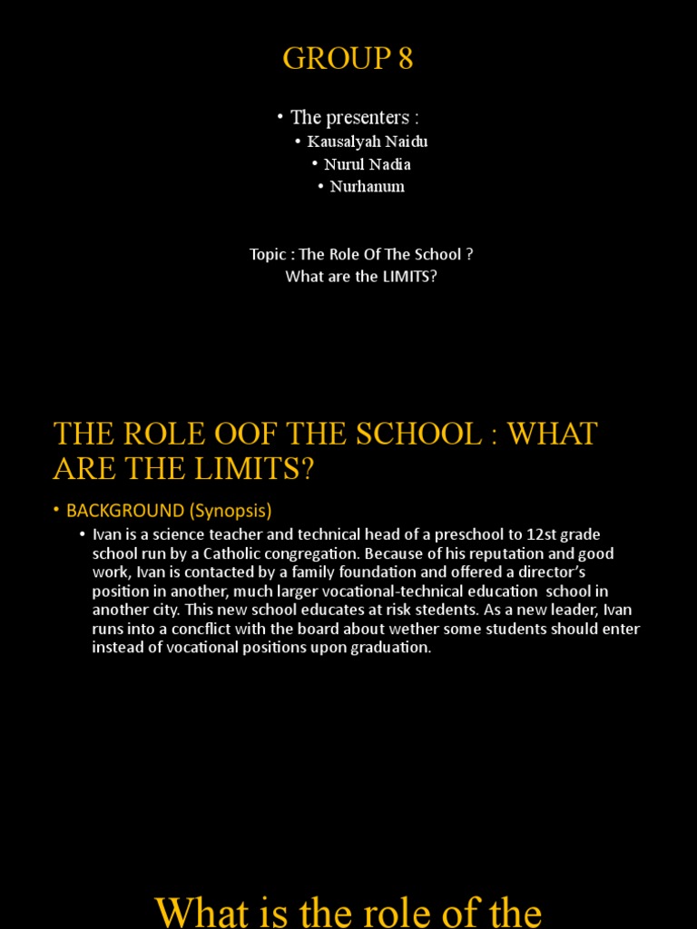 The Roles of The School | PDF | Institution | Teachers