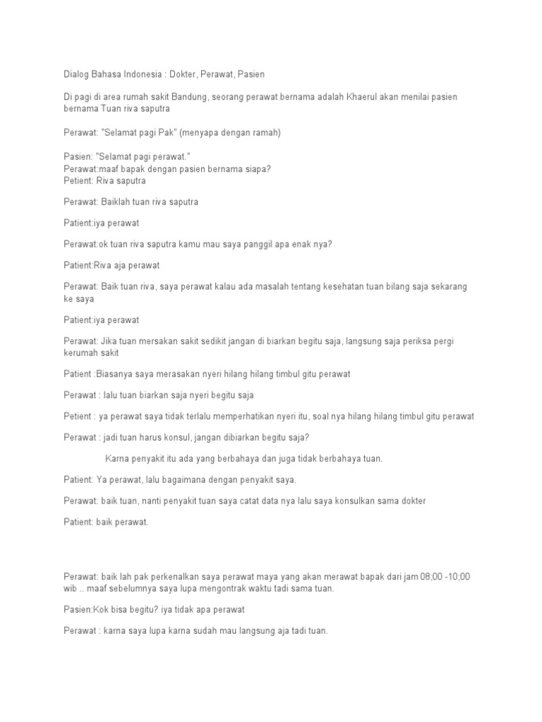 Dialog Bahasa Indonesia | PDF