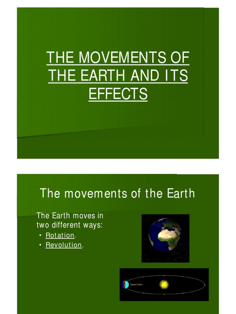 Movement of The Earth | PDF | Earth | Astronomy