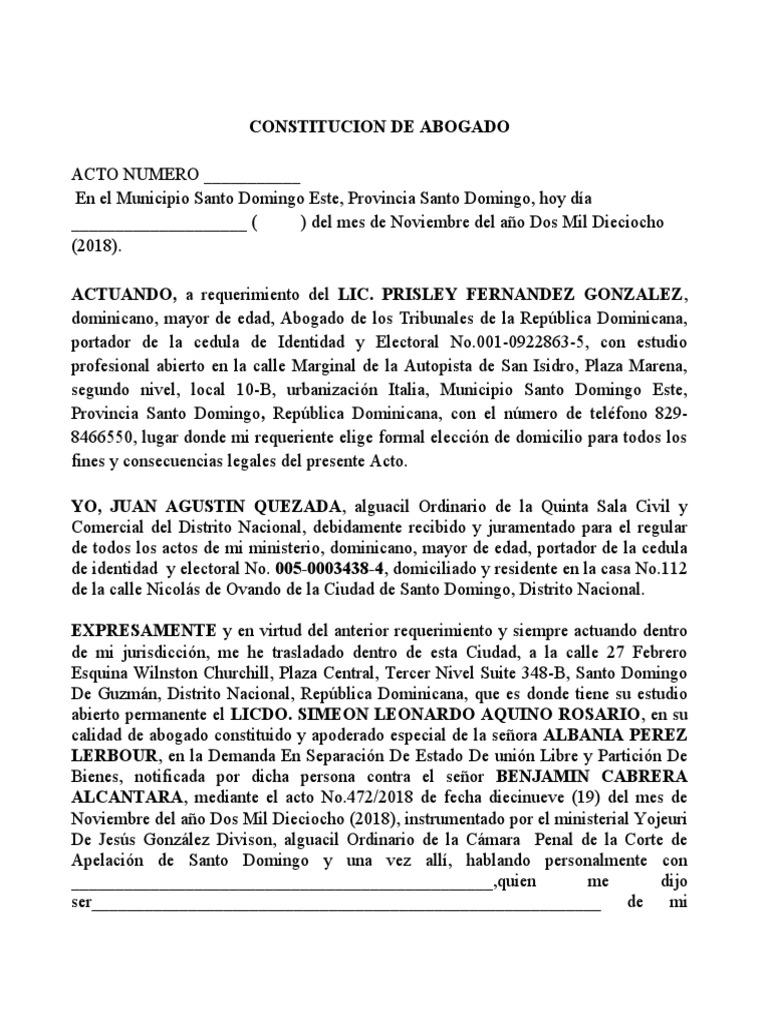 Constitucion De Abogado Benjamin Pdf República Dominicana Gobierno