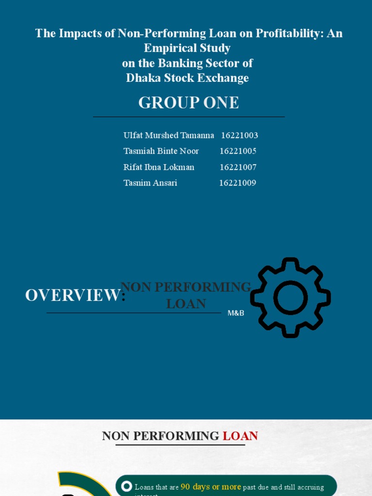 The Impacts of Non-Performing Loan On Profitability: An Empirical Study ...