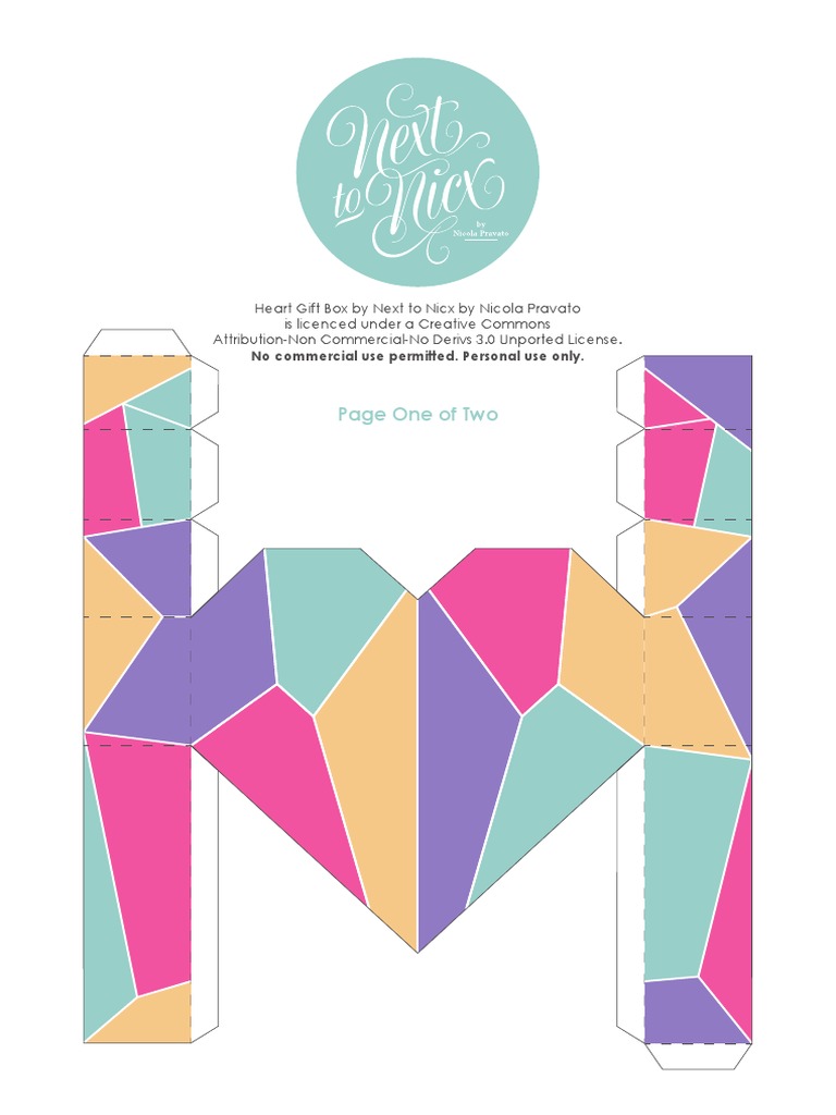Heart Shaped Box Templates | PDF