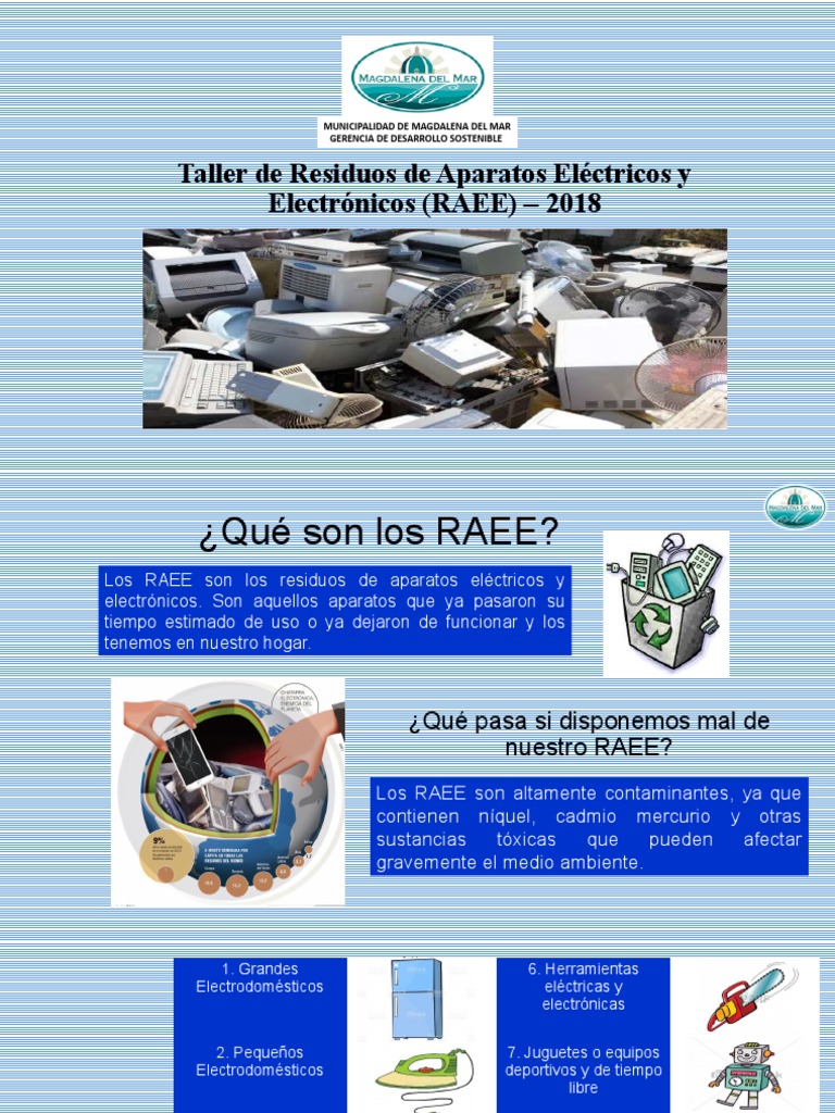 Taller RAEE 1,2,3 GRADO | PDF | Residuos | Informática y tecnología de la información