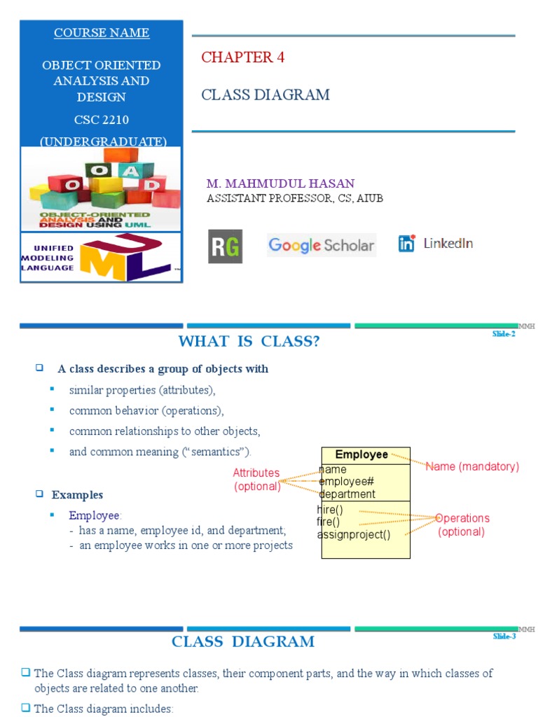OOAD - Ch.04 - Class Diagram | PDF | Class (Computer Programming ...