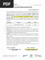 Modelo de Carta de Recibido | PDF