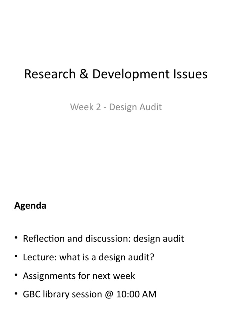 Design Audit Benefits | PDF | Audit | Design