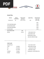 Balanced Cement Plug Example Calculations | PDF | Barrel (Unit) | Volume