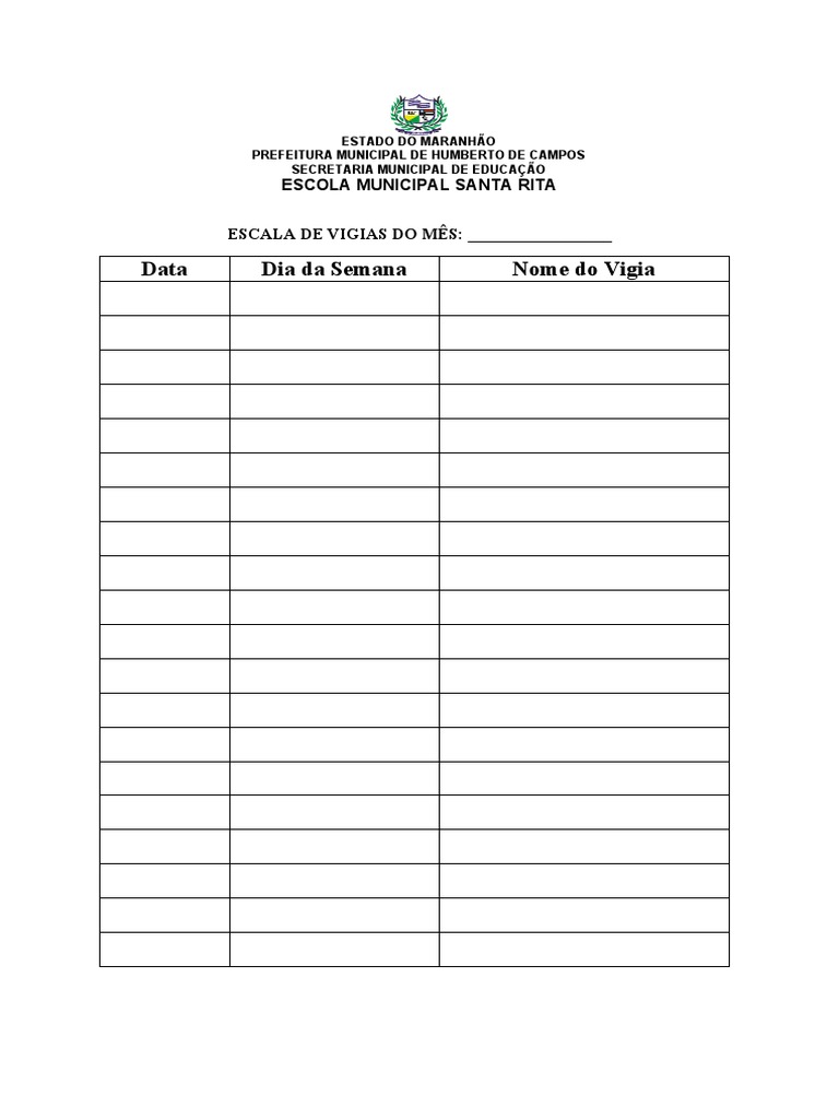 Planilha Vigia | PDF