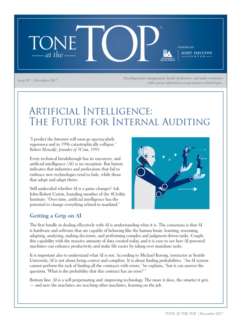 Artificial Intelligence: The Future For Internal Auditing | PDF ...