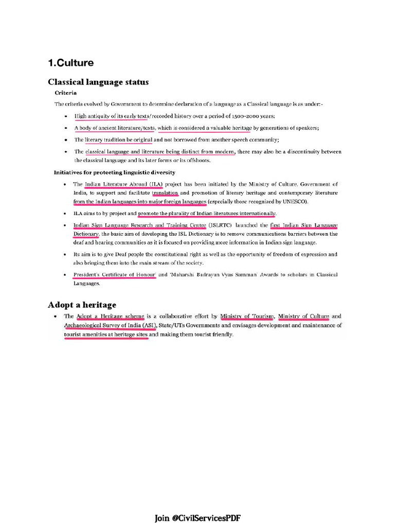 1.culture: Classical Language Status | PDF | Ashoka