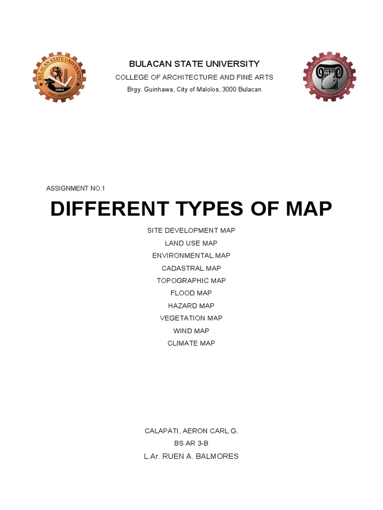 Different Types of Map: Bulacan State University | PDF | Map | Physical ...