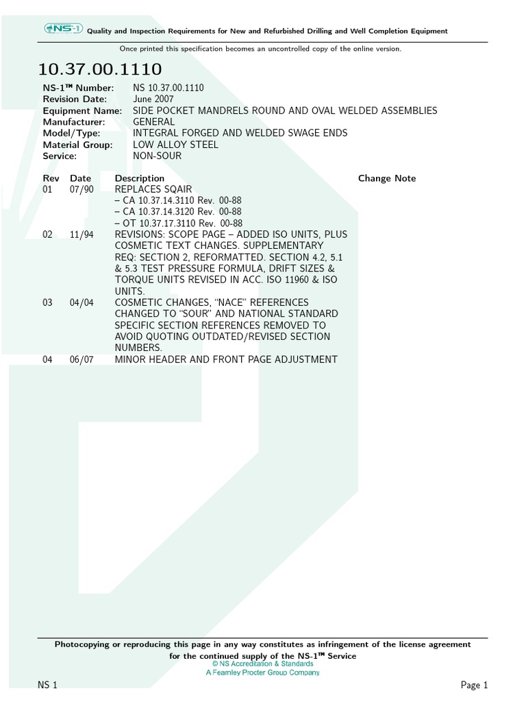 10 37 00 1110 NS 1 A4 Watermarked | PDF | Welding | Construction