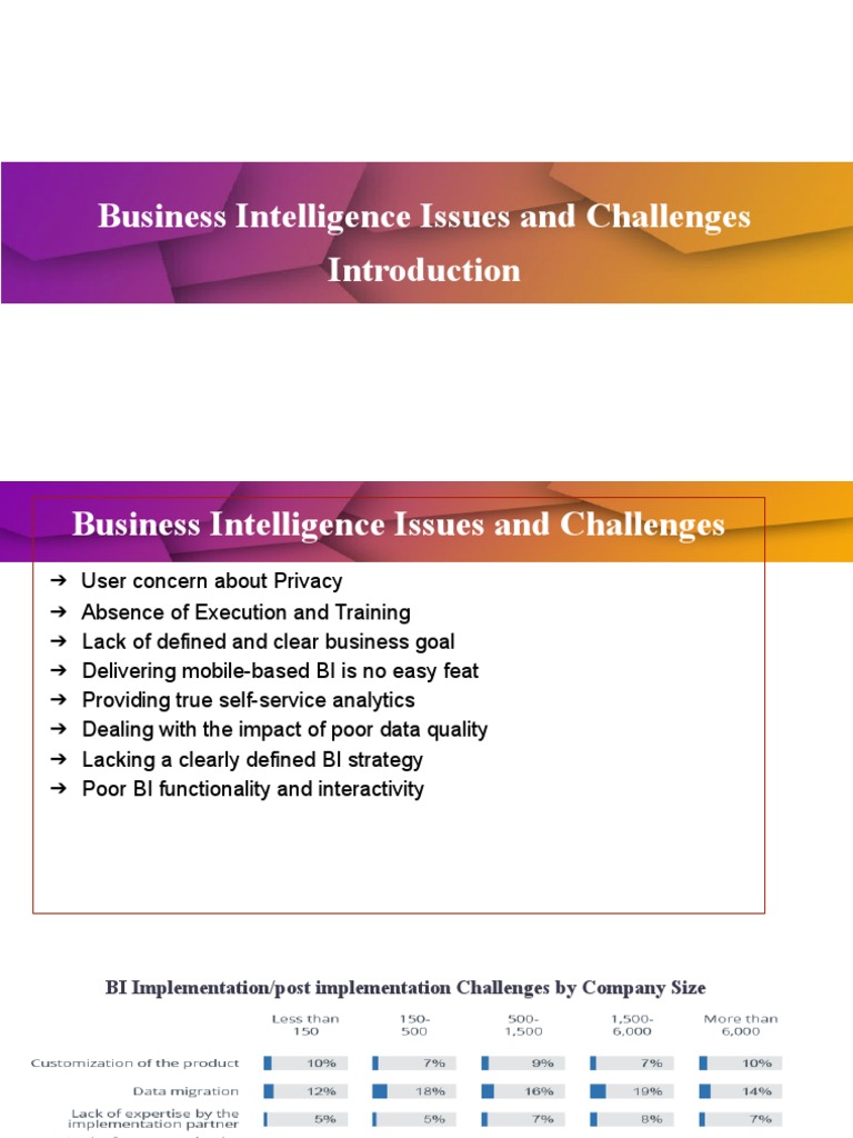 Business Intelligence Issues and Challenges | PDF
