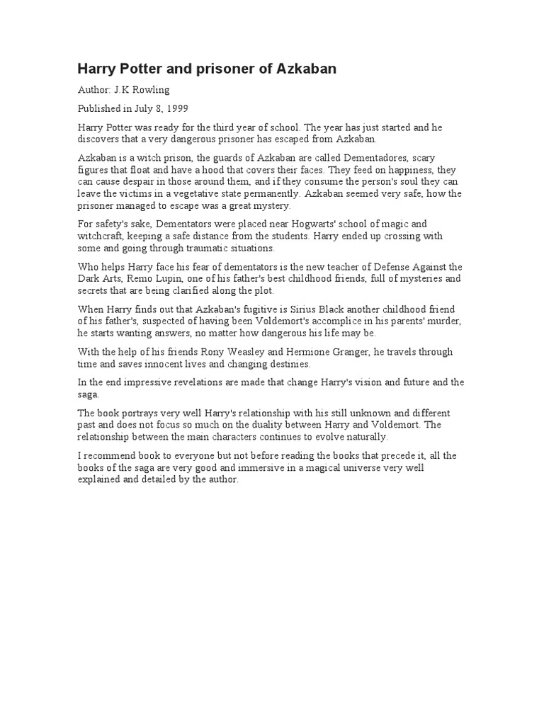 Book Review-Harry Potter | PDF