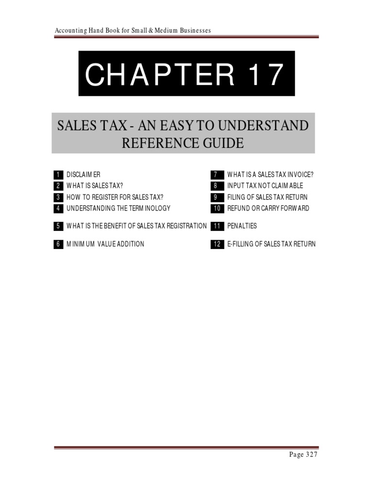 Sales Tax - An Easy To Understand Reference Guide | PDF | Invoice ...