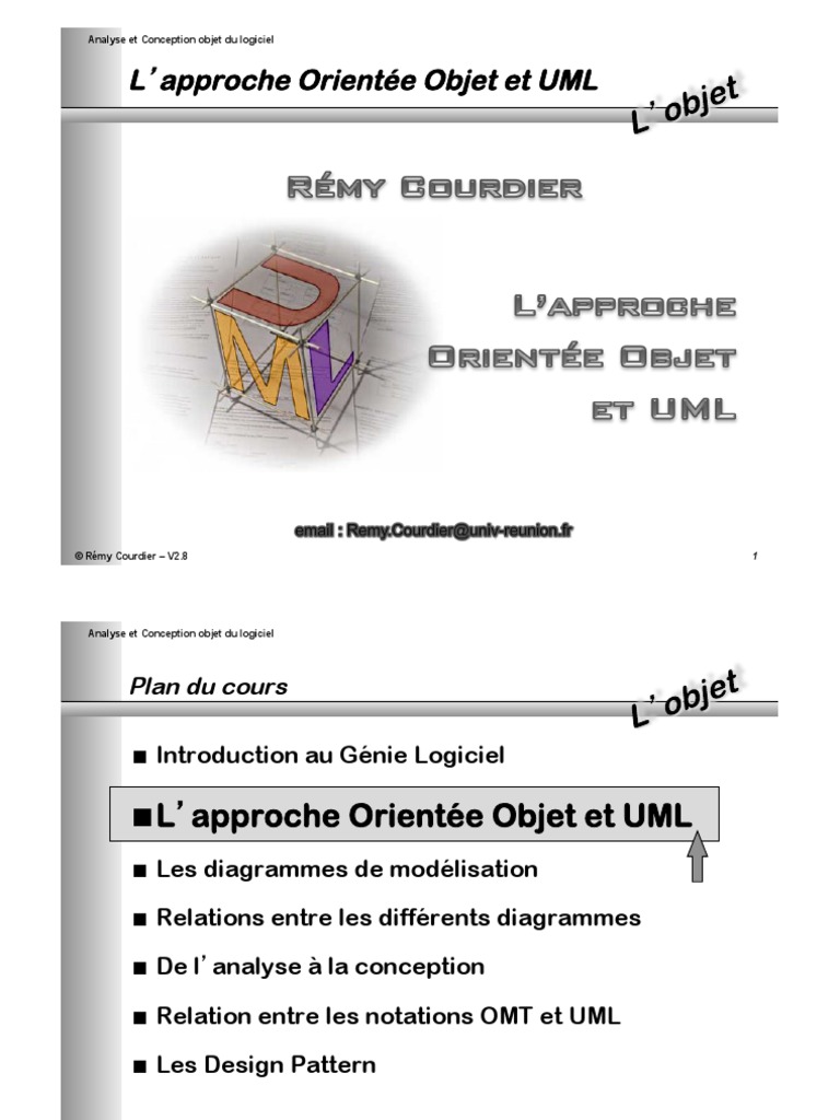 2 coursOMT-UML PDF | PDF | Programmation orientée objet | Classe ...