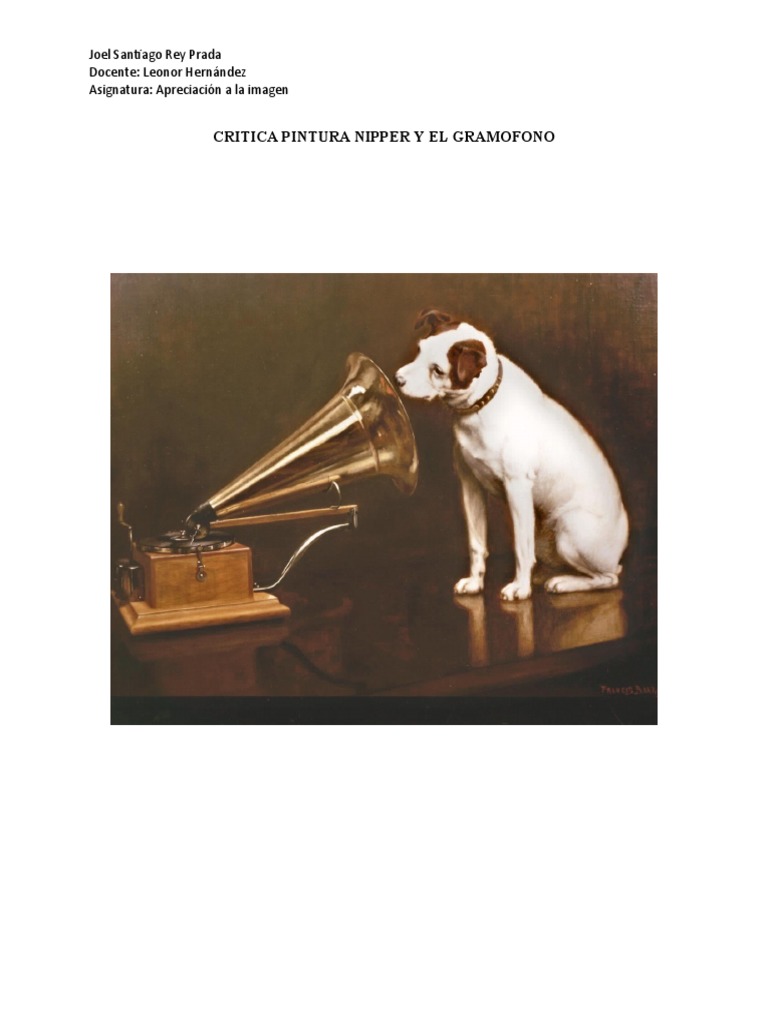 Nipper: El perro de RCA Víctor | PDF | Fonógrafo | Pinturas