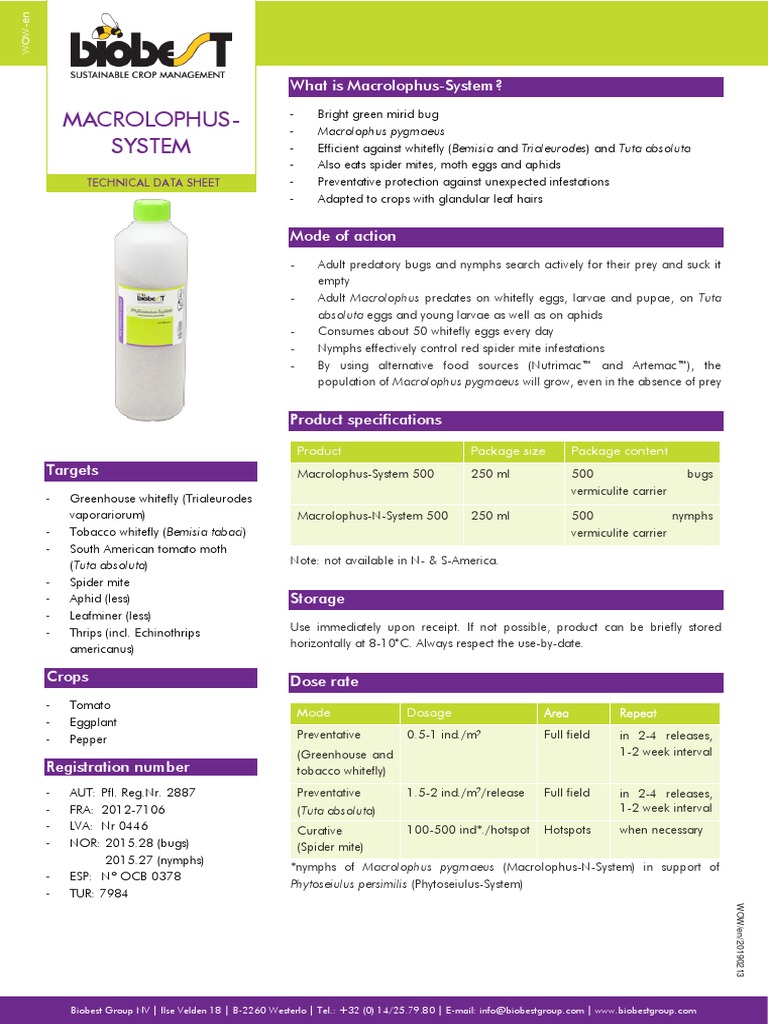 F5c63f6e767c1e9.41686929 TCS en WOW Macrolophus-System PDF | PDF ...